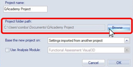 Creating and opening projects