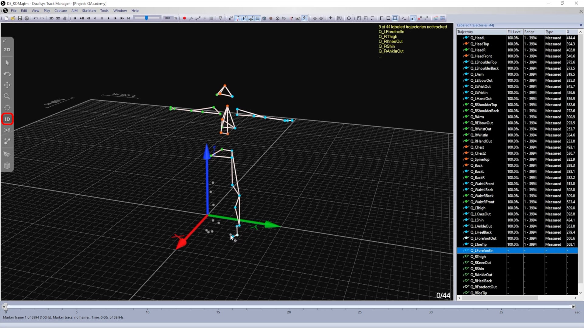Setting up an actor’s skeleton