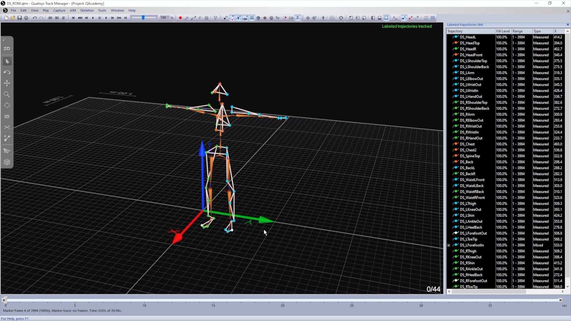 Setting up an actor’s skeleton