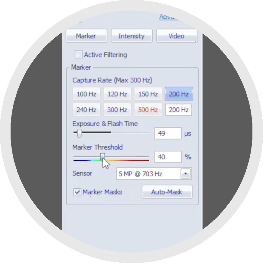 Optimizing the camera settings