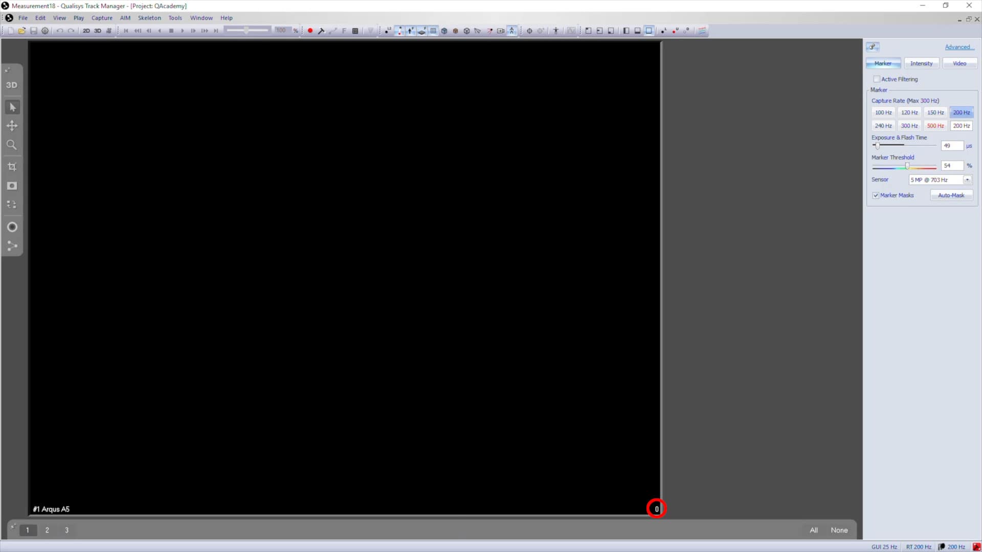Exposure & Flash Time and Marker Threshold